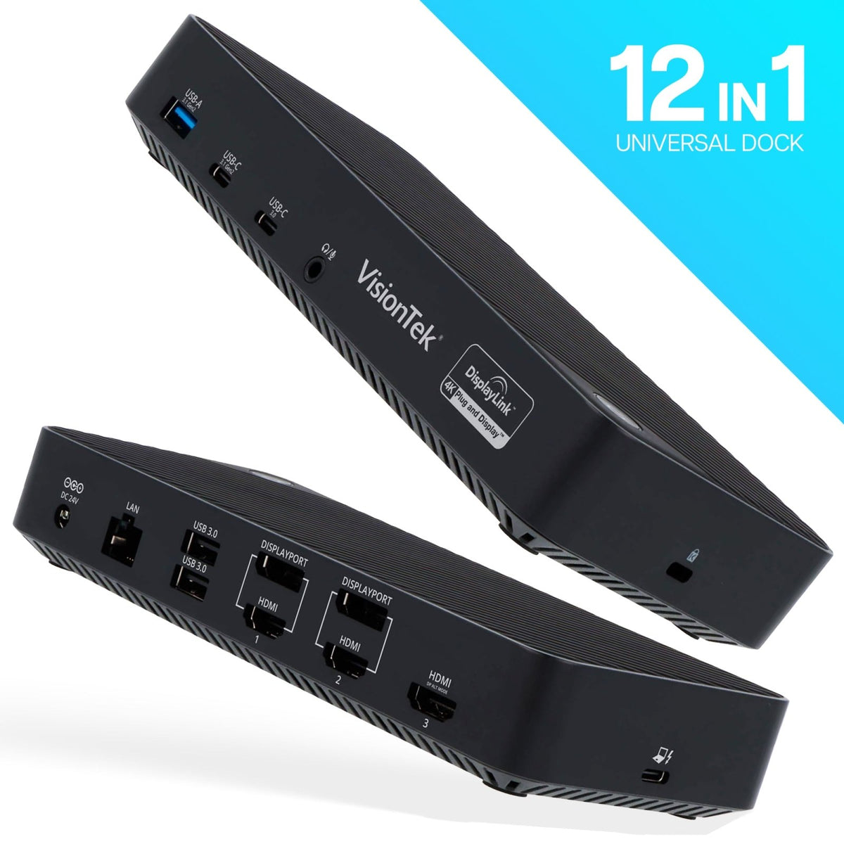 VT7000 Triple 4K Display Dock - USB-C & USB 3.0 with 100W Power ...